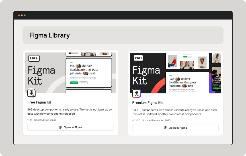 The world's largest collection of Figma components for web design | Figma Library